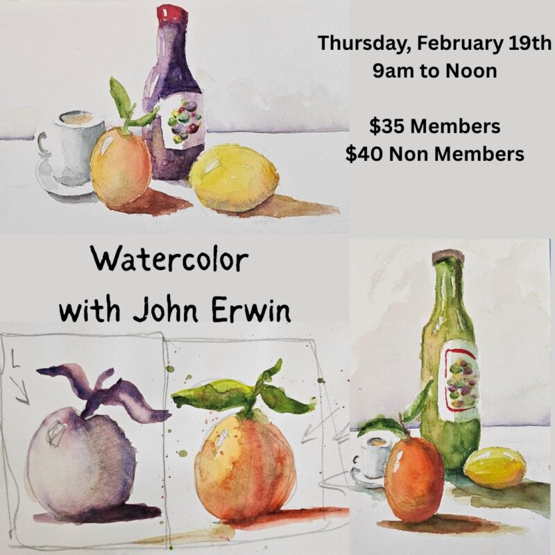 Watercolor with John Erwin, February 2026 | Arizona Artists Guild